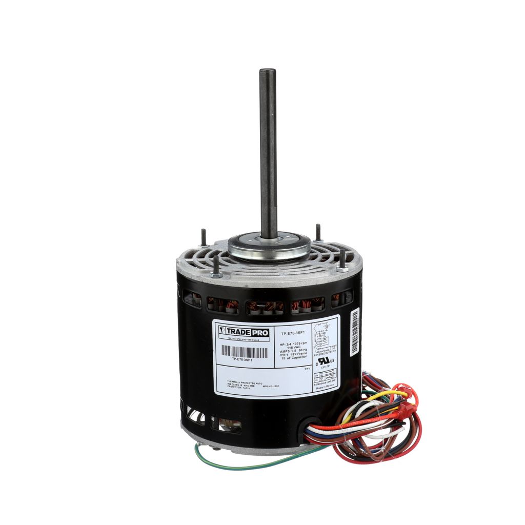 TP-E75-3SP1 - Direct Drive Blower Motor 3/4 HP 115V 9.5 Amp 1075 RPM 3 – tradeprohvac