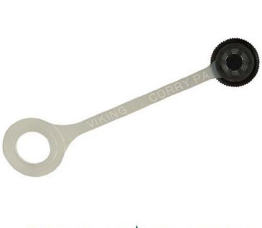 TP-2215 - 1/4” Flare Black Glass-Filled Nylon Cap With Retainer Strap ...