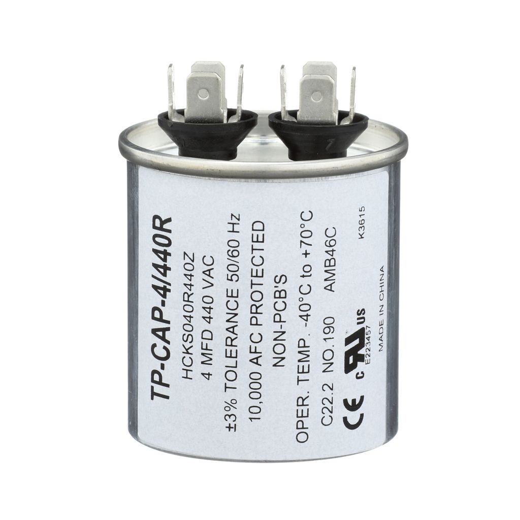 TP-CAP-4/440R - Round Run Capacitor, 4 MFD 440 VAC – tradeprohvac