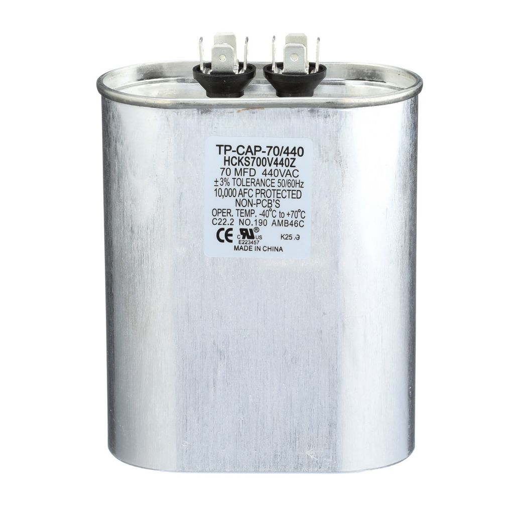 TP-CAP-70/440 - Oval Run Capacitor 70 MFD 440 VAC – tradeprohvac